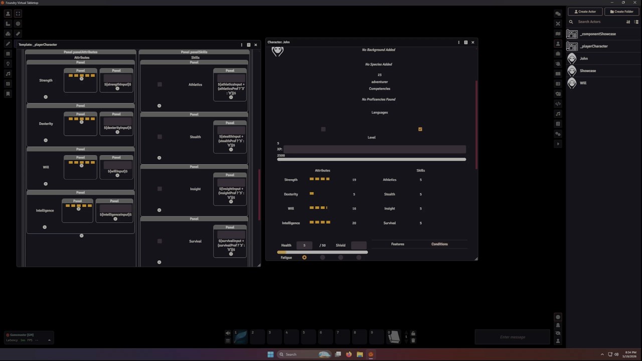 CSB Custom HTML, CSS, and Meters