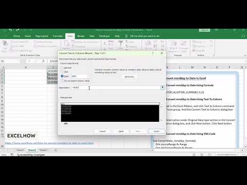 How to Convert mmddyy to Date in Excel