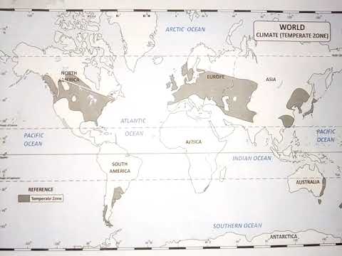 World Map || Climate - Temperate Zone || World Political Map 👍