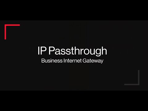 Verizon Internet Gateway IP Passthrough Setup | Verizon Business