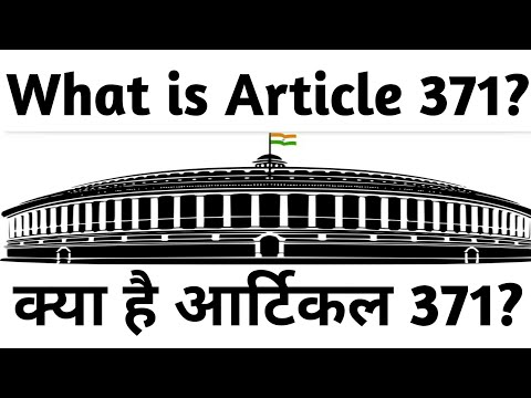 |Article 371| Explained |In Hindi |