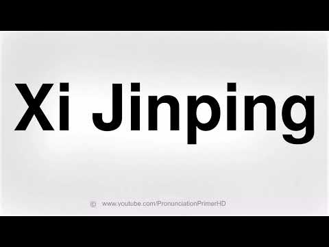 How To Pronounce Xi Jinping