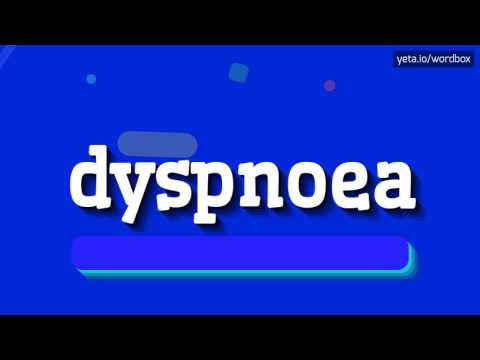 HOW TO SAY DYSPNOEA? #dyspnoea
