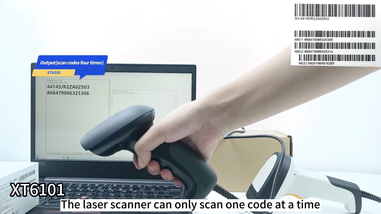 XT6201K One Time reads multiple barcodes