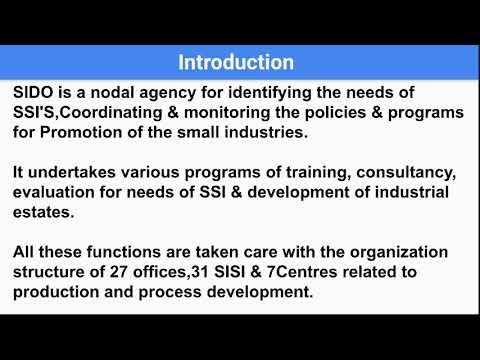 SIDO and SIDBI Functions