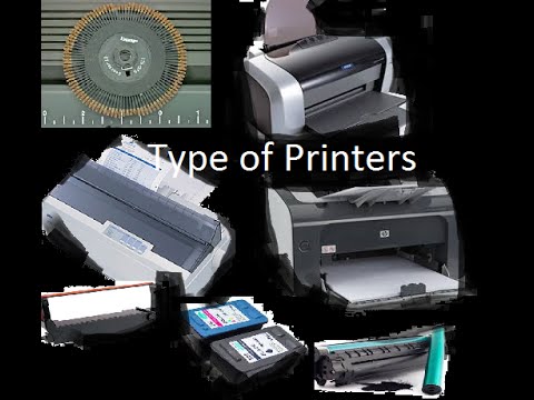 Video Tutorial on Types of printers (Classification of printer ...