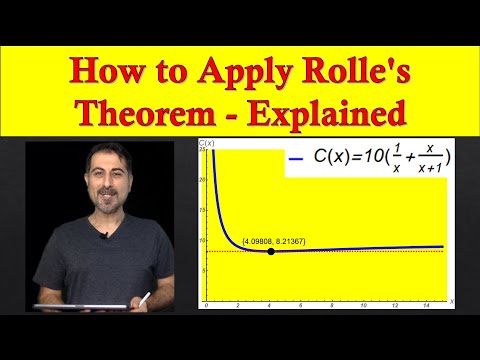 How to Apply Rolle's Theorem - Explained