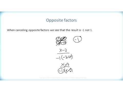 Math 3201 – U4 Ch.4 Sec.4.2 - Simplifying Rational Expressions