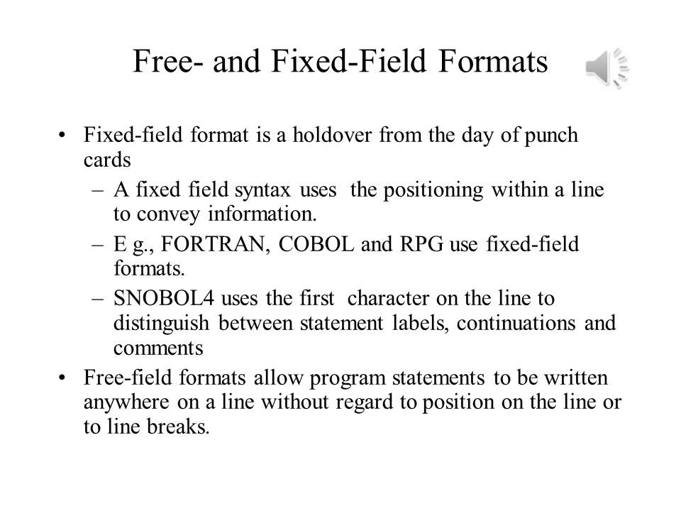 Principles of Programming Languages Lecture 3 Part 1