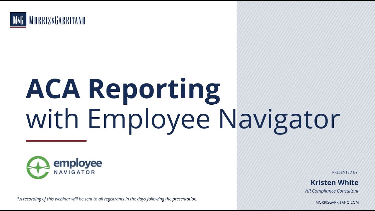 ACA Reporting with Employee Navigator