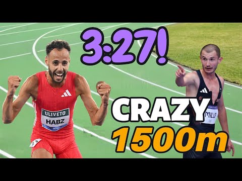 Men's 1500m is CRAZY! Habz and Koech run 3:27 at Paris Diamond League