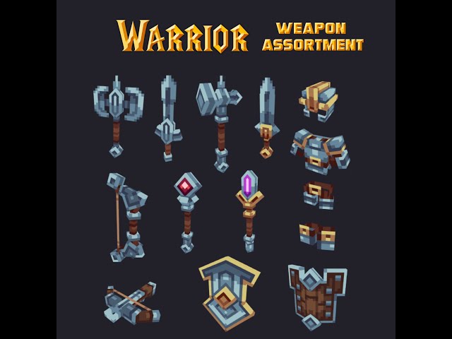 Warrior Assortment Animated Weapon Set Minecraft Texture Pack