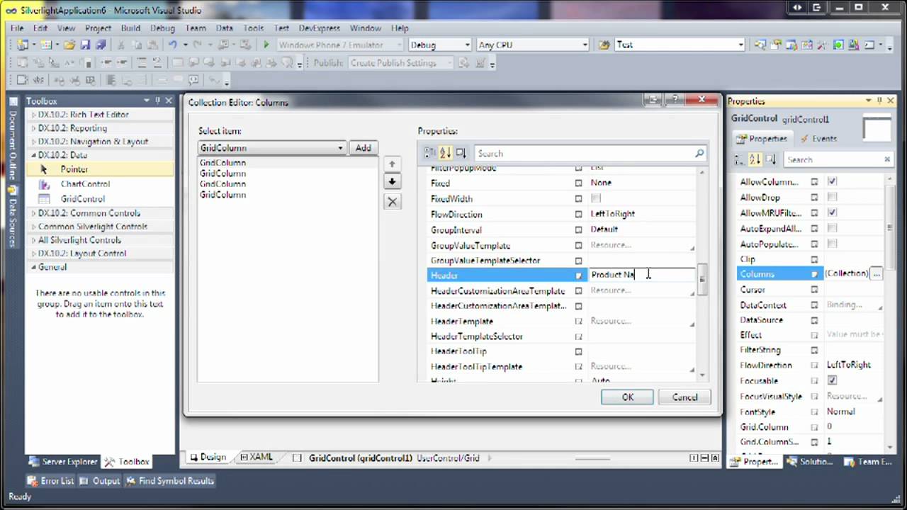 Silverlight Data Grid - Bind, Edit and Save Data with WCF RIA Services