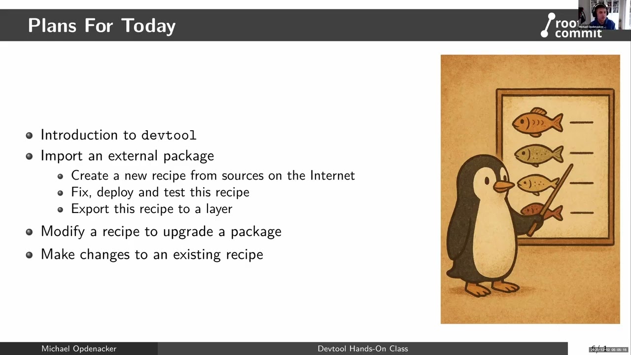 YPS 2025.12 - Michael Opdenacker - DevTool Hands-on Class