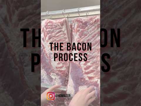 HG Walter demonstrates their butchery process for bacon 🥓