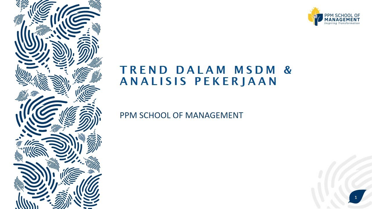 Manajemen SDM - Tren SDM & Analisis Pekerjaan