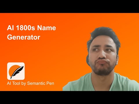 Free AI 1800s Name Generator || Semantic Pen