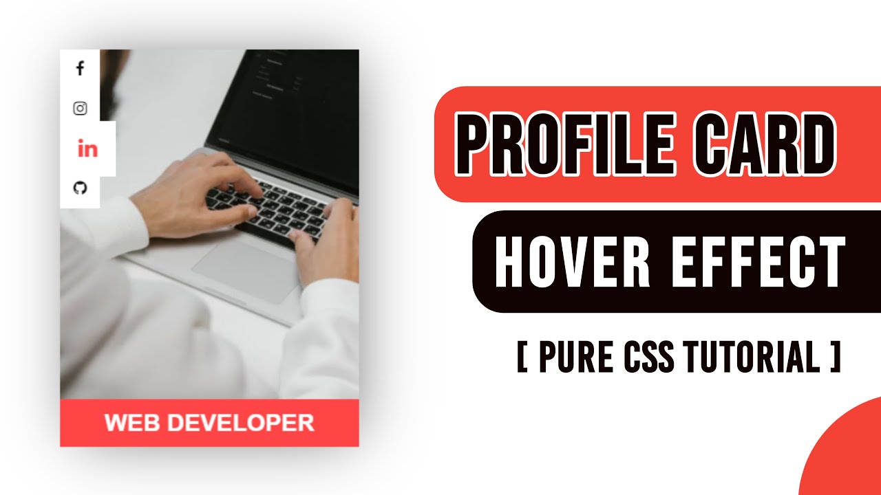 Profile Card Hover Effect Using CSS3