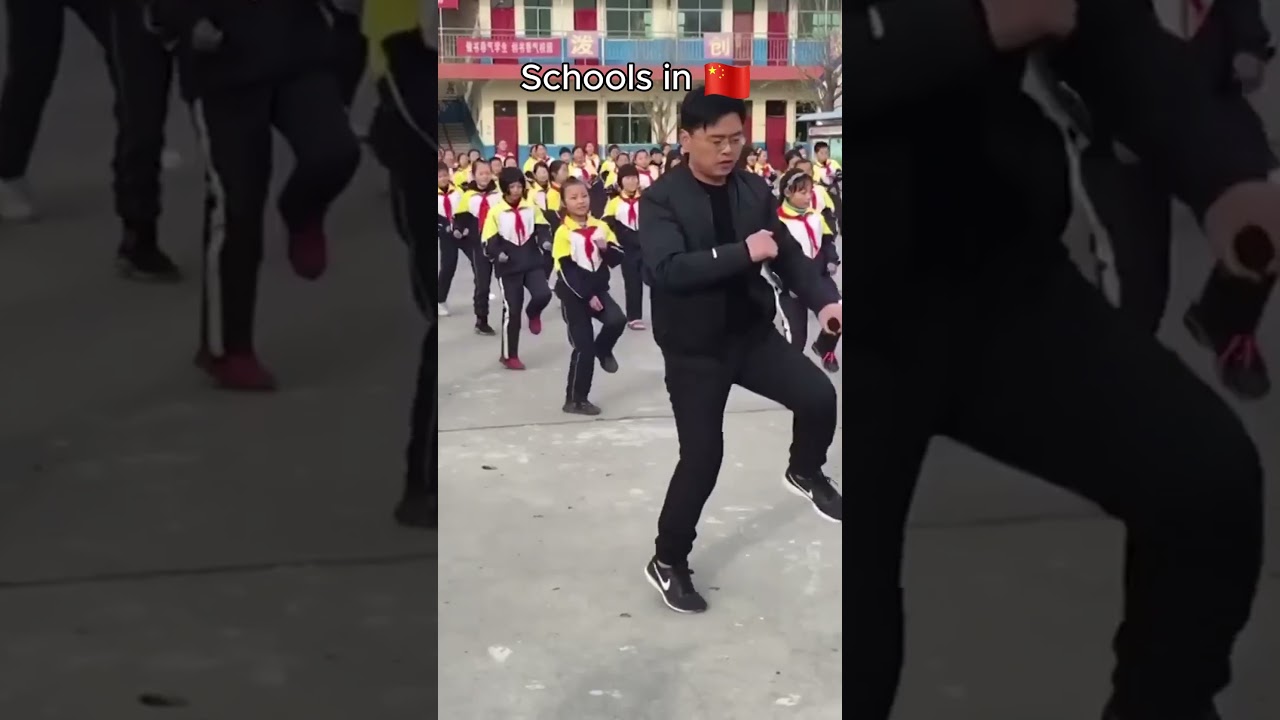 School in USA vs School in China 😂😎 #funny #fyp #shorts #viralvideo #china #usa #chinavsusa #memes
