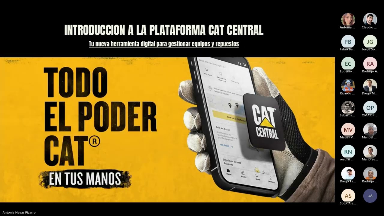 Webinar Soluciones y Apps digitales Finning Cat para tus equipos y tu negocio
