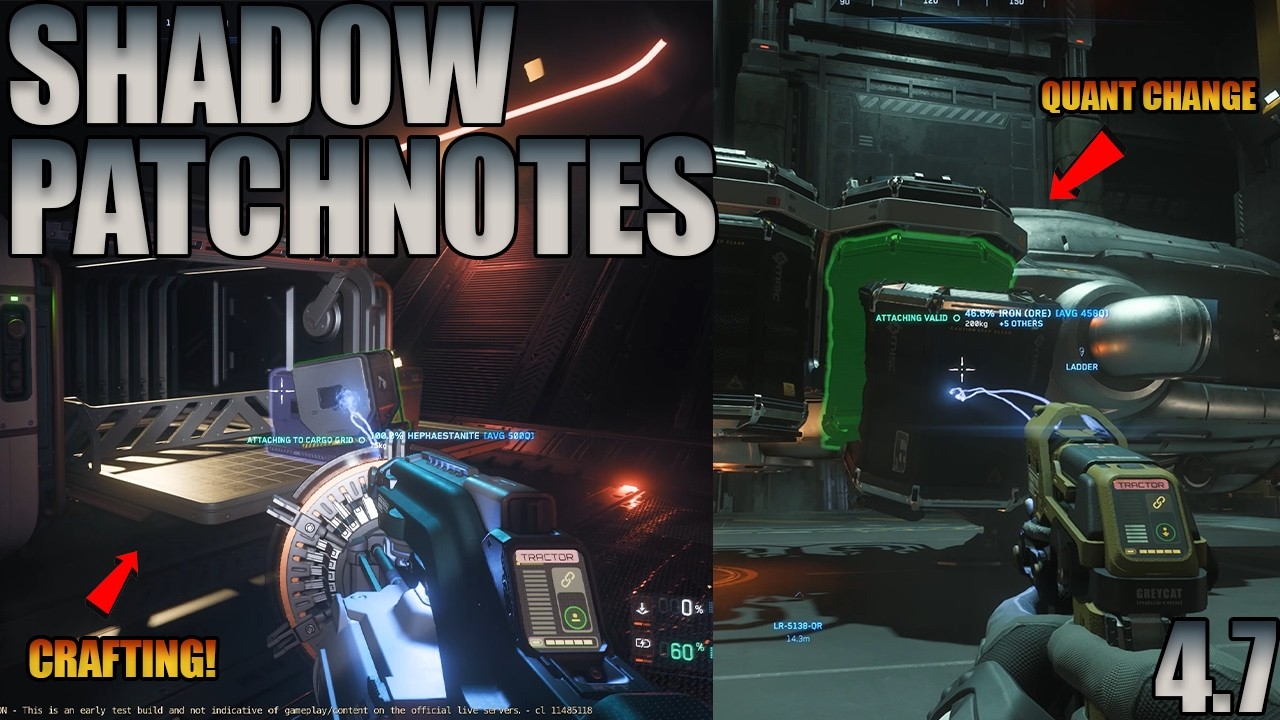 Star Citizen Shadow Patch Notes 4.7 - Coffee Machines, Crafting Tips, Mining Changes, & More