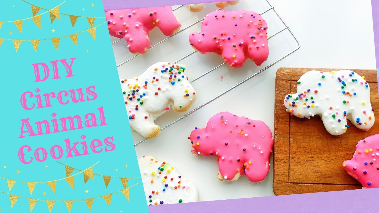 DIY Circus Animal Cookies (Monthly Minis)| Baking With Liv