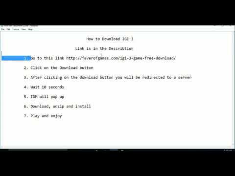 How to Download igi 3 for pc and androide