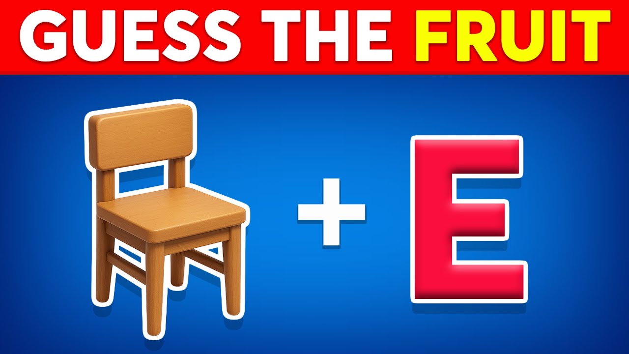 Can You Guess The FRUIT By Emojis? 🍎 Emoji Quiz Challenge 2025