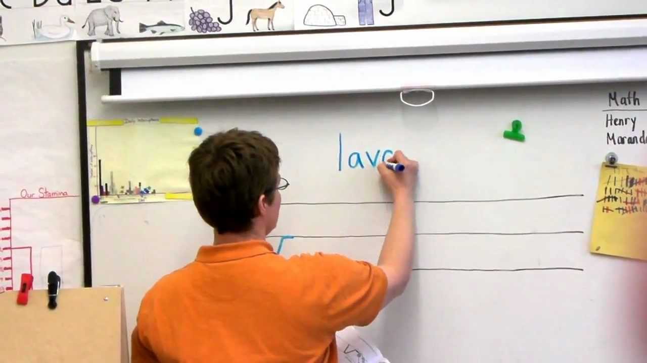 Cursive Lesson - lowercase letter v, March 26, 2012