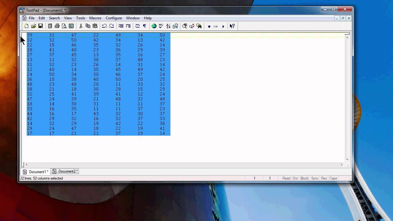 Textpad Wizardry : Quickly Move Between Tabs