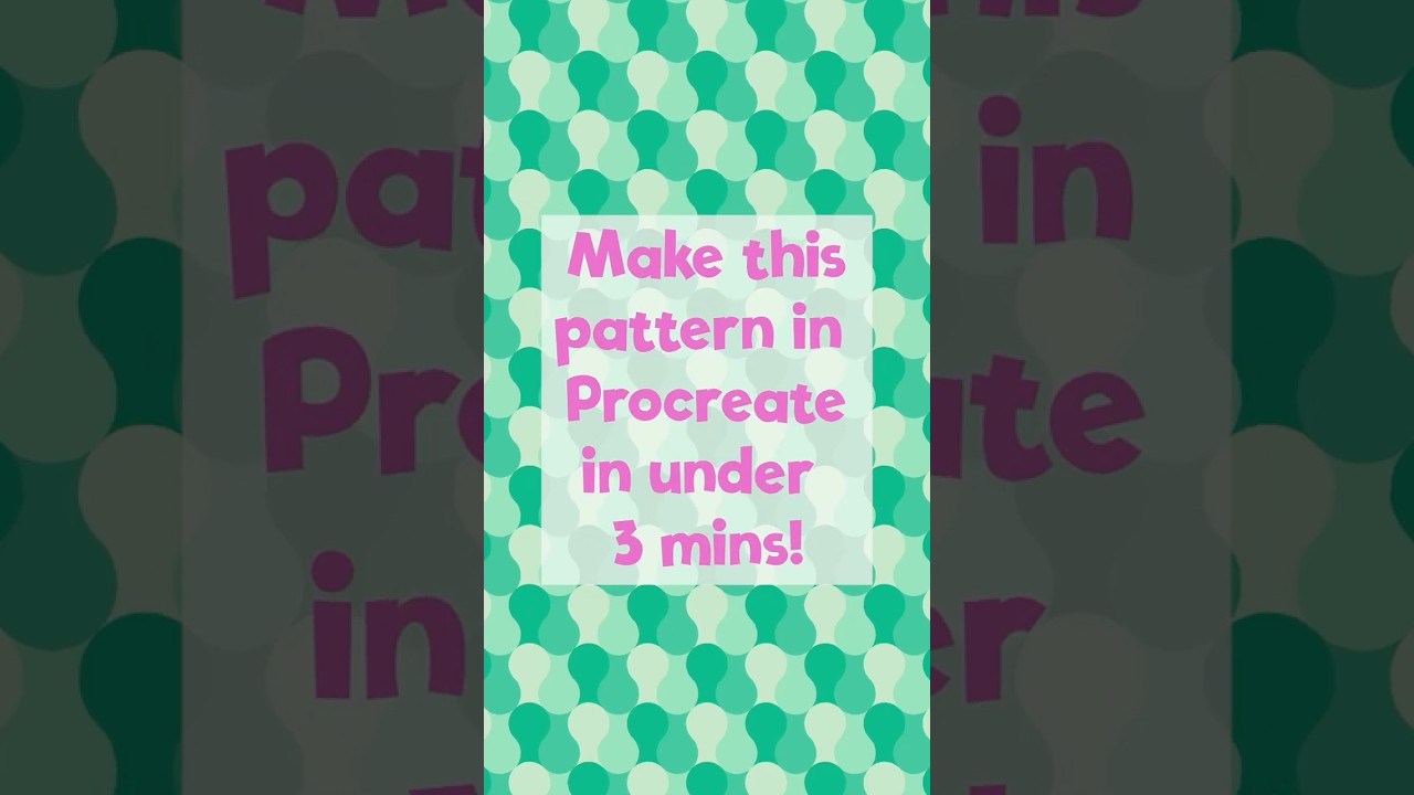 Make This Seamless Pattern in Under 3 Minutes! | Procreate Quick Tips