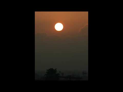 Orange rising sun