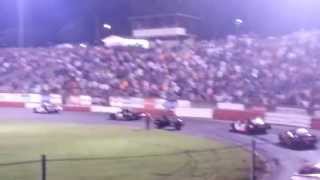 Angry Race Car Driver Gets Dragged Around Track By Fellow Racer