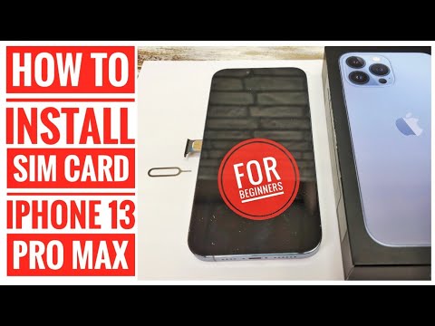 HOW TO INSTALL SIM CARD iPhone 13 Pro Max for Beginners ATT Sprint Verizon T Mobile