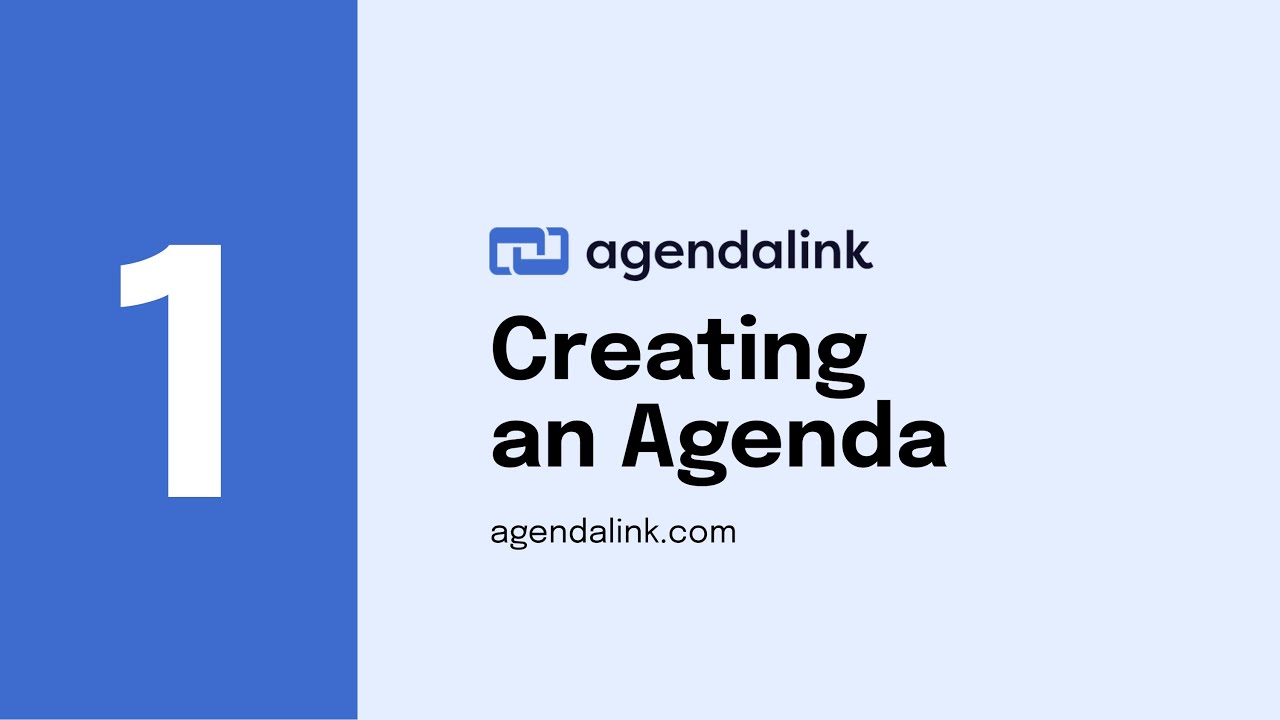 How to get started with Agendalink