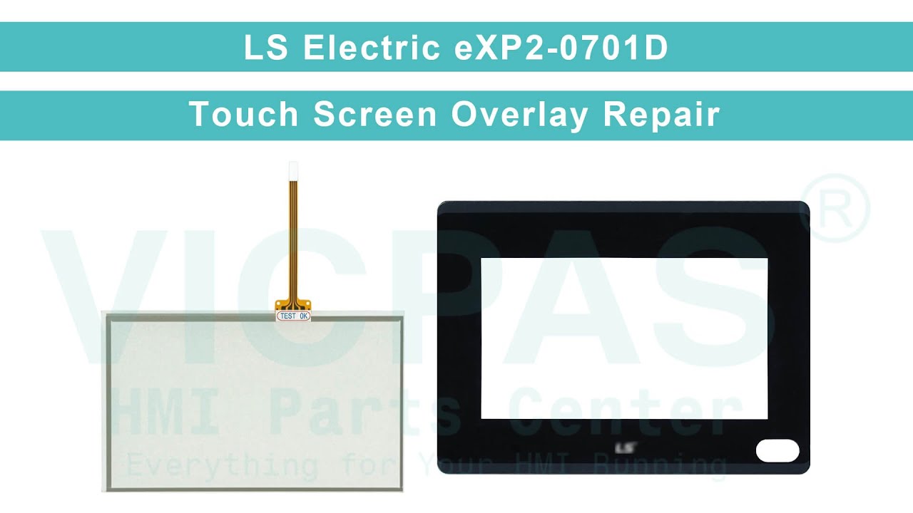 eXP2-0701D LS-electric eXP2 Touch Screen Panel Front Overlay Repair Replacement