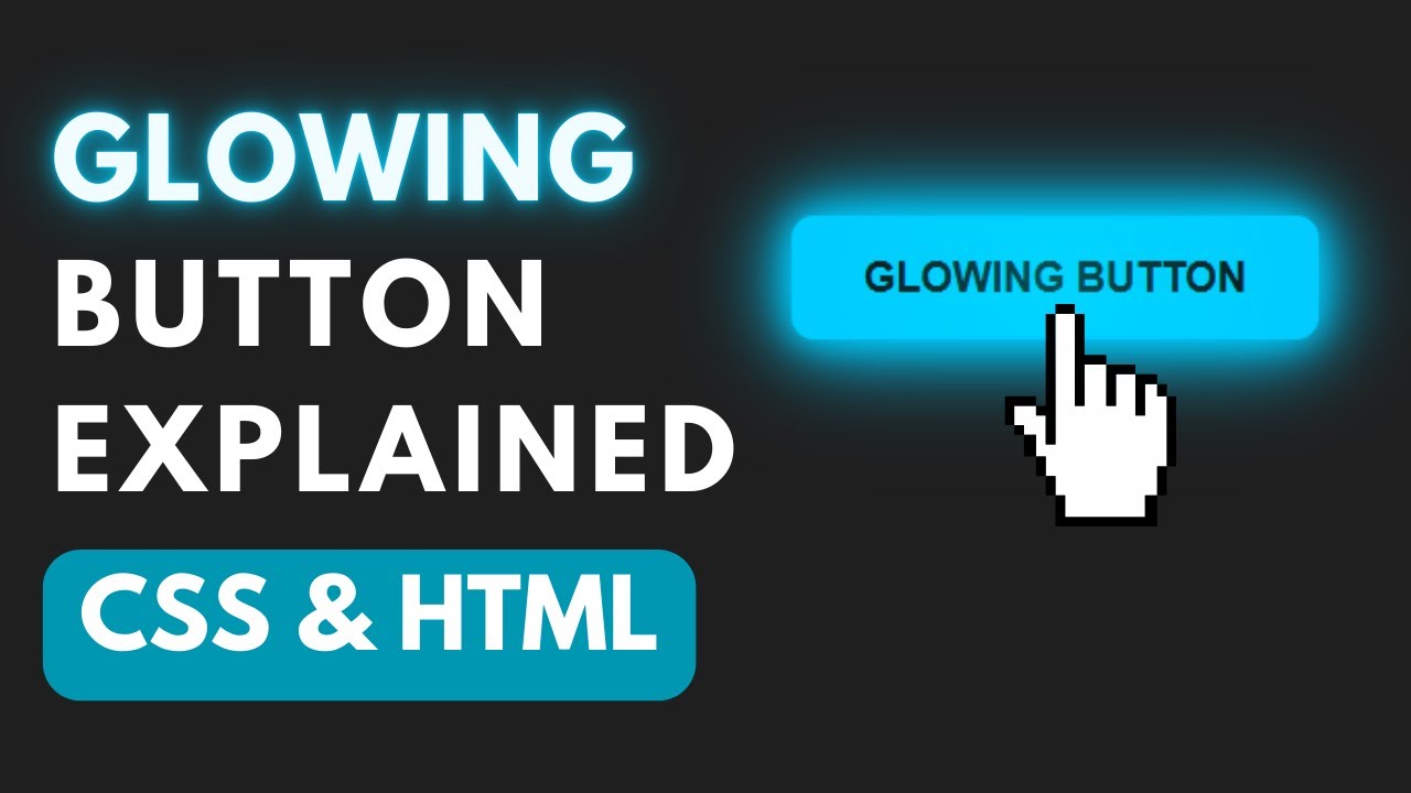 Glowing (Neon) Button Effect  on Hover Tutorial using HTML and CSS