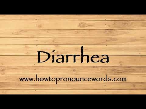 How To Pronounce Diarrhea ? How To say Diarrhea New Video