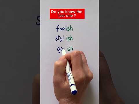 #shorts words ending with "ish" | ENGLISH Vocabulary