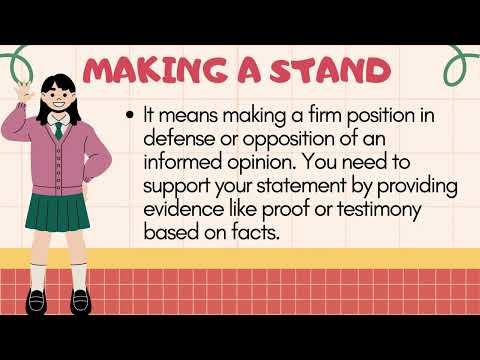 Making a Stand on an Informed Opinion