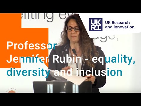 Equality, Diversity and Inclusion in Research: Professor Jennifer Rubin, UK Research and Innovation