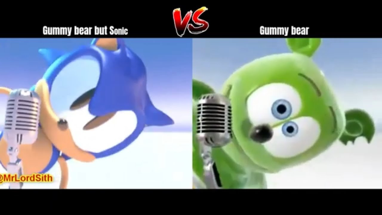 Gummy Bear Short Version (Original VS Sonic)