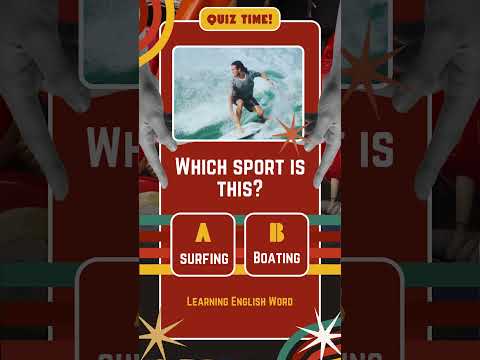 Can You Guess the Sport? 🏄♂️ | English Vocabulary Quiz #Shorts