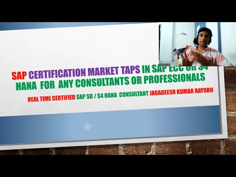 Sap Certification market taps in sap ecc or s4 hana for any consultants or professionals