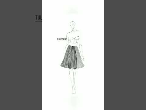 different types of skirts series #tulle #sunray #skirts #illustrator #procreate #art