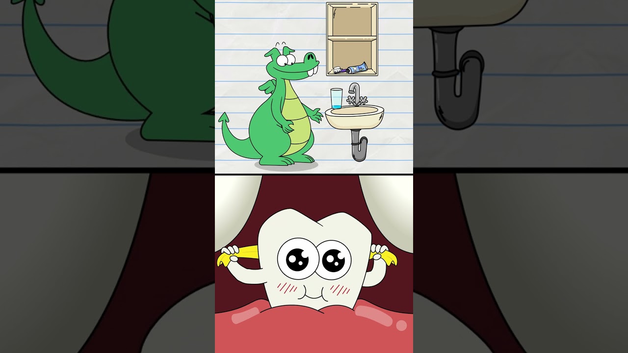 Tooth Brush Dragon! (Animation Meme) #boyanddragon #shorts