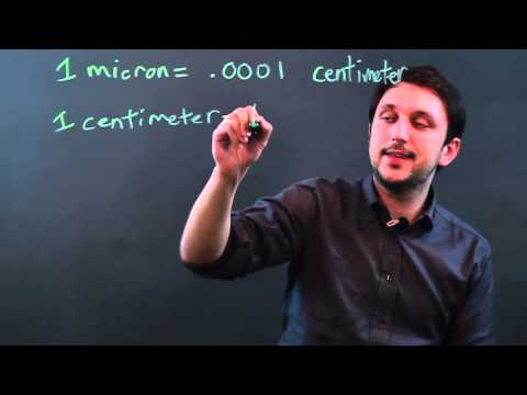 Unit Conversion: Microns to Centimeters