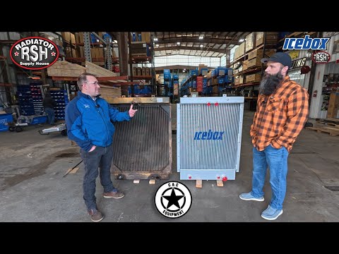 Check Out This Aluminum Conversion Radiator We Did For @C_CEQUIPMENT For Their International TD20E