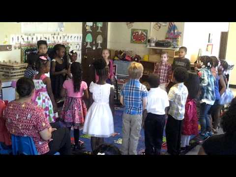 Russ and his Preschool class at Child Care Network