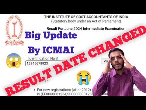 🚨cma inter june 2024 result date changed🤯|icmai latest update|cma inter june 2024 result date change